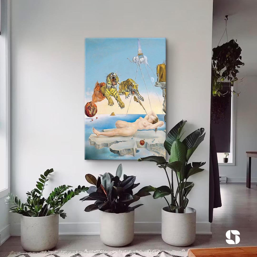 Salvador Dali Dream Caused by the Flight of a Bee Around a Pomegranate ...