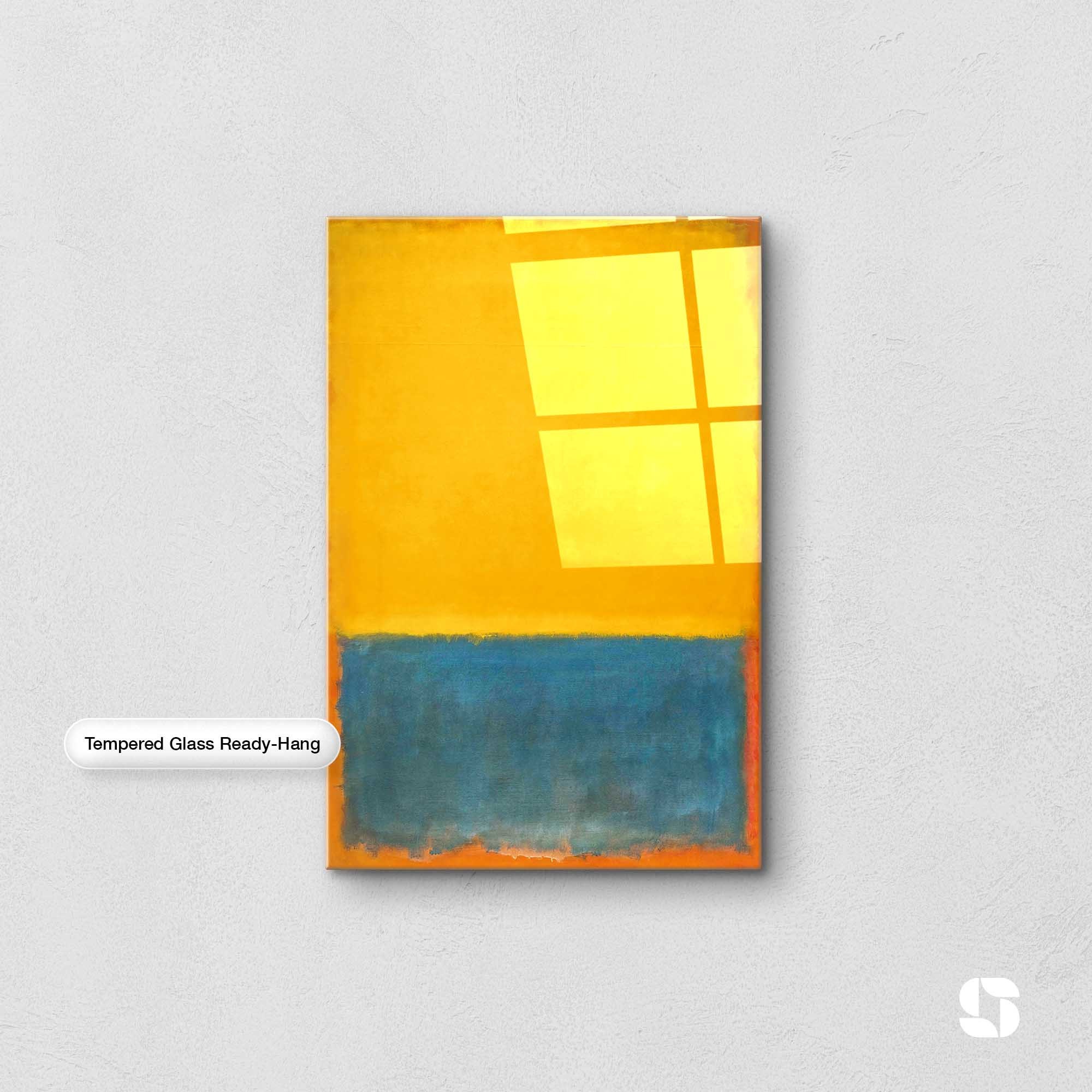 Mark Rothko Yellow and Blue on Orange Canvas, Mark Rothko Print, Museum ...
