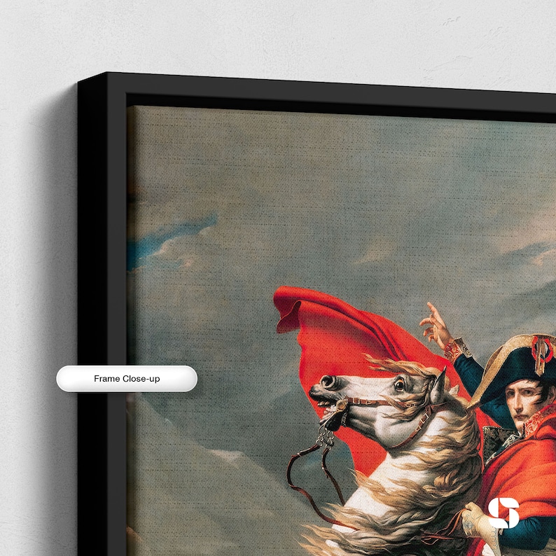 Napoleon Crossing the Alps by Jacques Louis David Canvas, Napoleon ...