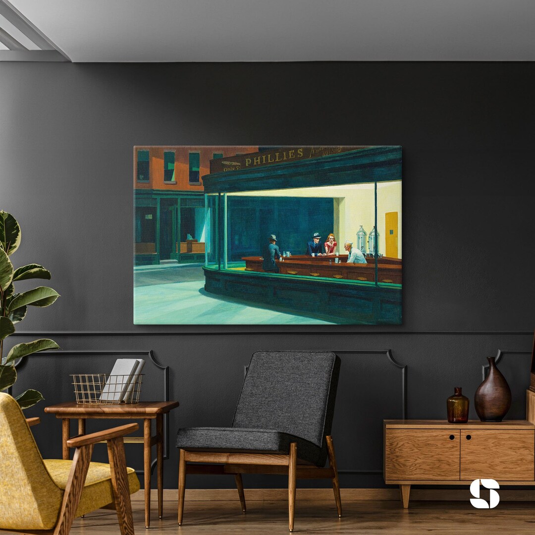 Edward Hopper Prints, Nighthawk by Edward Hopper Painting, Edward ...