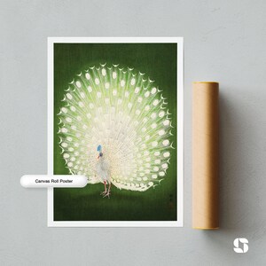Peacock Print, Peacock by Ohara Koson Canvas, Ohara Koson Art Prints ...