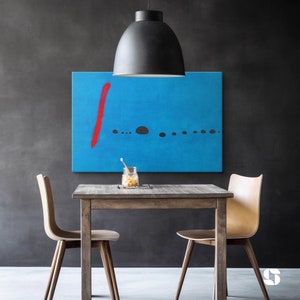 Joan Miro Blue II - Bleu 2 Canvas, Joan Miro Blue 2 Print, Exhibition ...