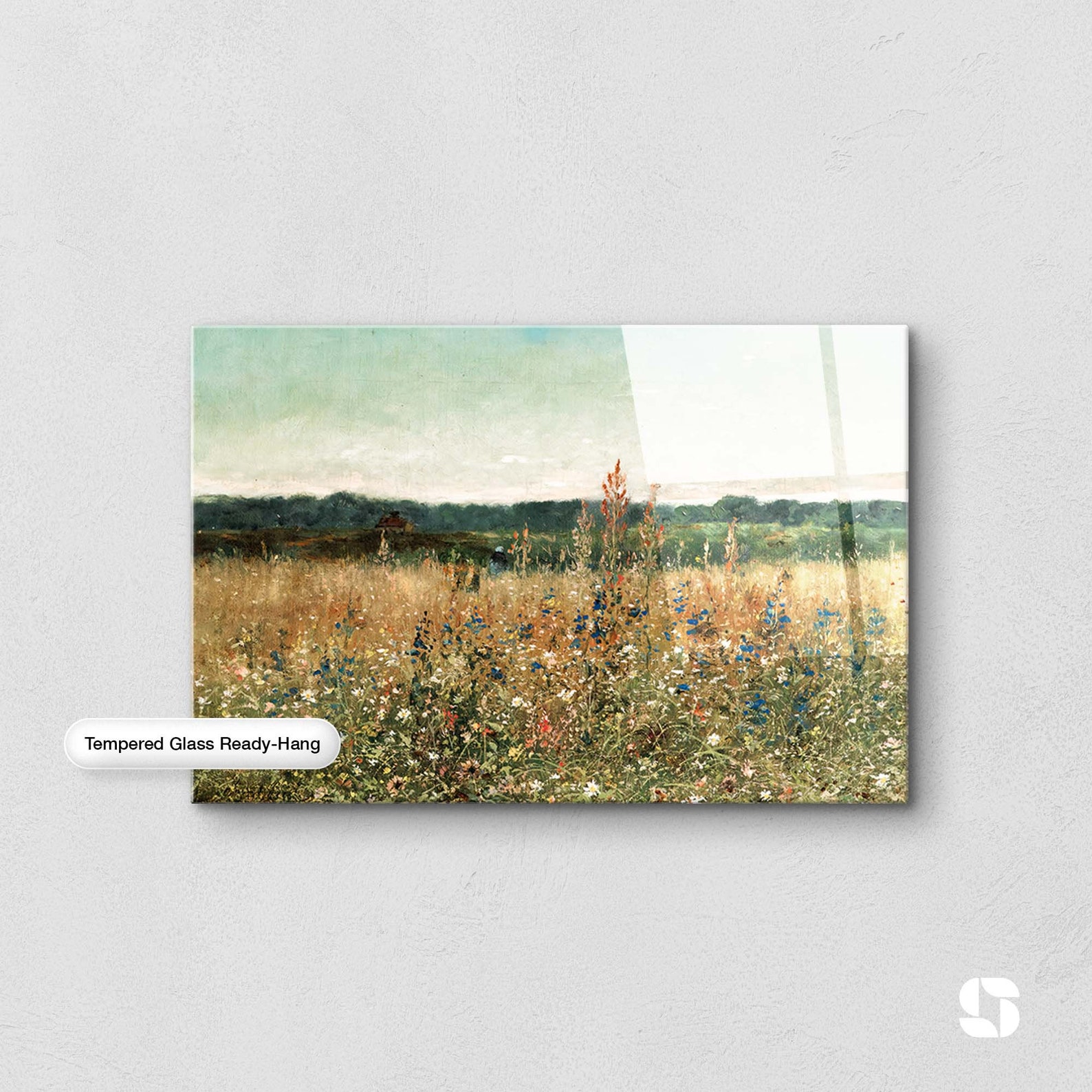 Vintage Wildflowers Field Canvas, Wildflowers Field Prints, Neutral ...