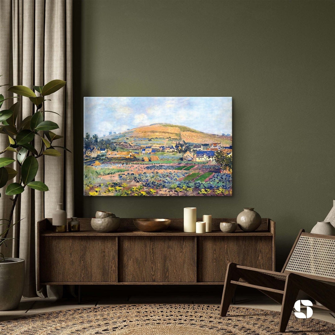 Claude Monet Rouen Mountain at Spring, Claude Monet Print, Exhibition ...