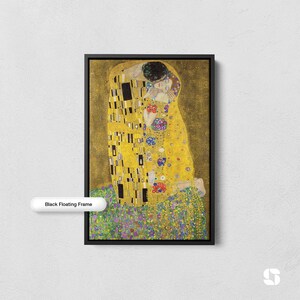 The Kiss Poster, Gustav Klimt Print, Love Canvas, Impressionist Famous ...