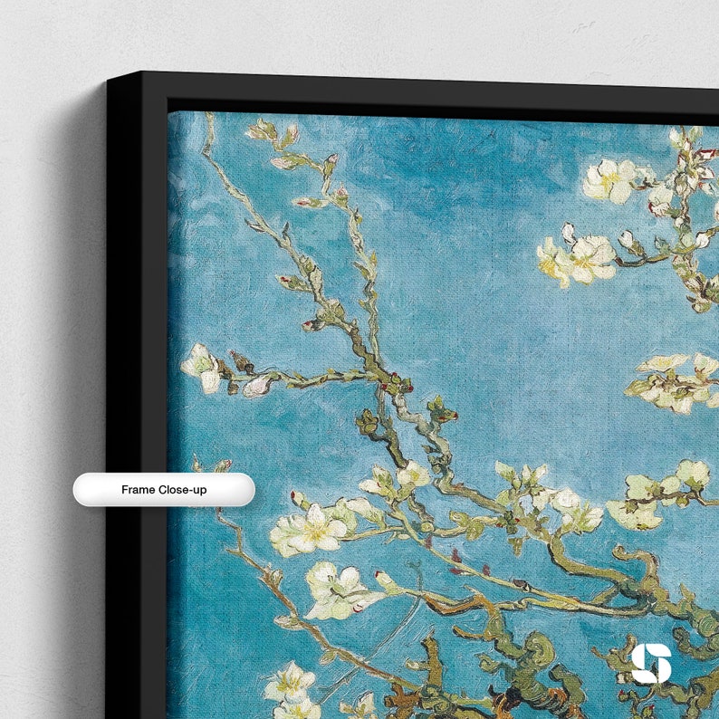 Vincent Van Gogh Almond Blossom Print, Van Gogh Art Canvas, Exhibition ...