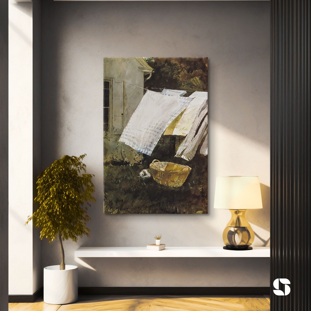 Light Wash by Andrew Wyeth Canvas, Andrew Wyeth Print, American Artist ...