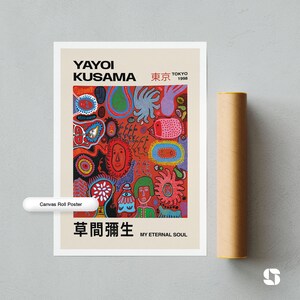Yayoi Kusama My Eternal Soul Poster, Yayoi Kusama Print, Abstract Art ...