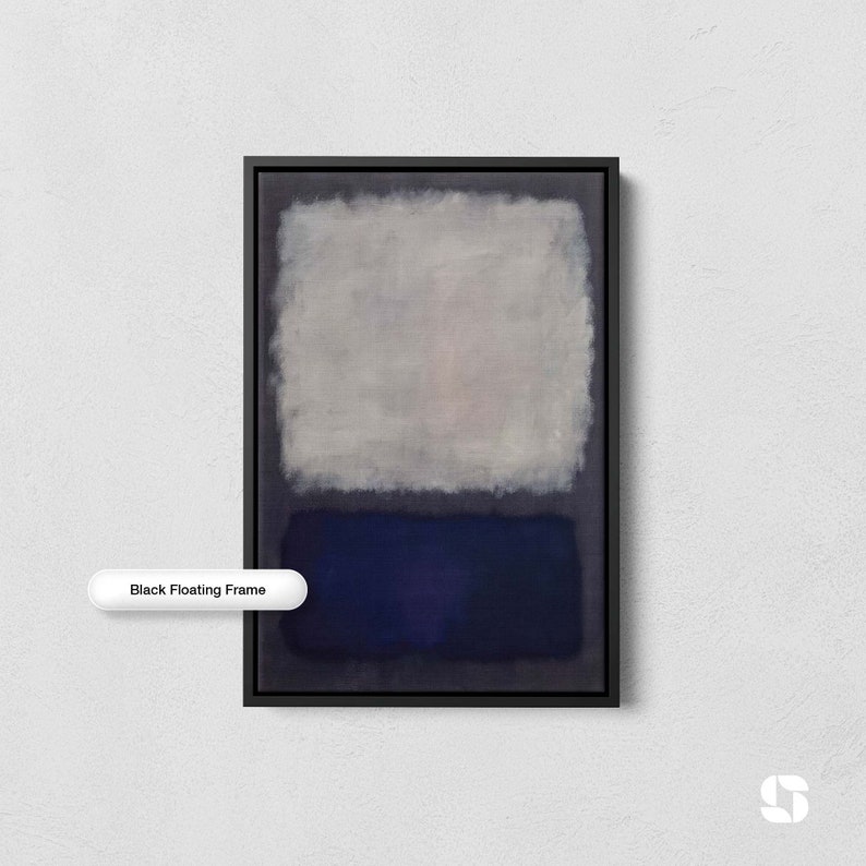 Mark Rothko Blue and Gray Canvas, Mark Rothko Print, Exhibition Poster ...