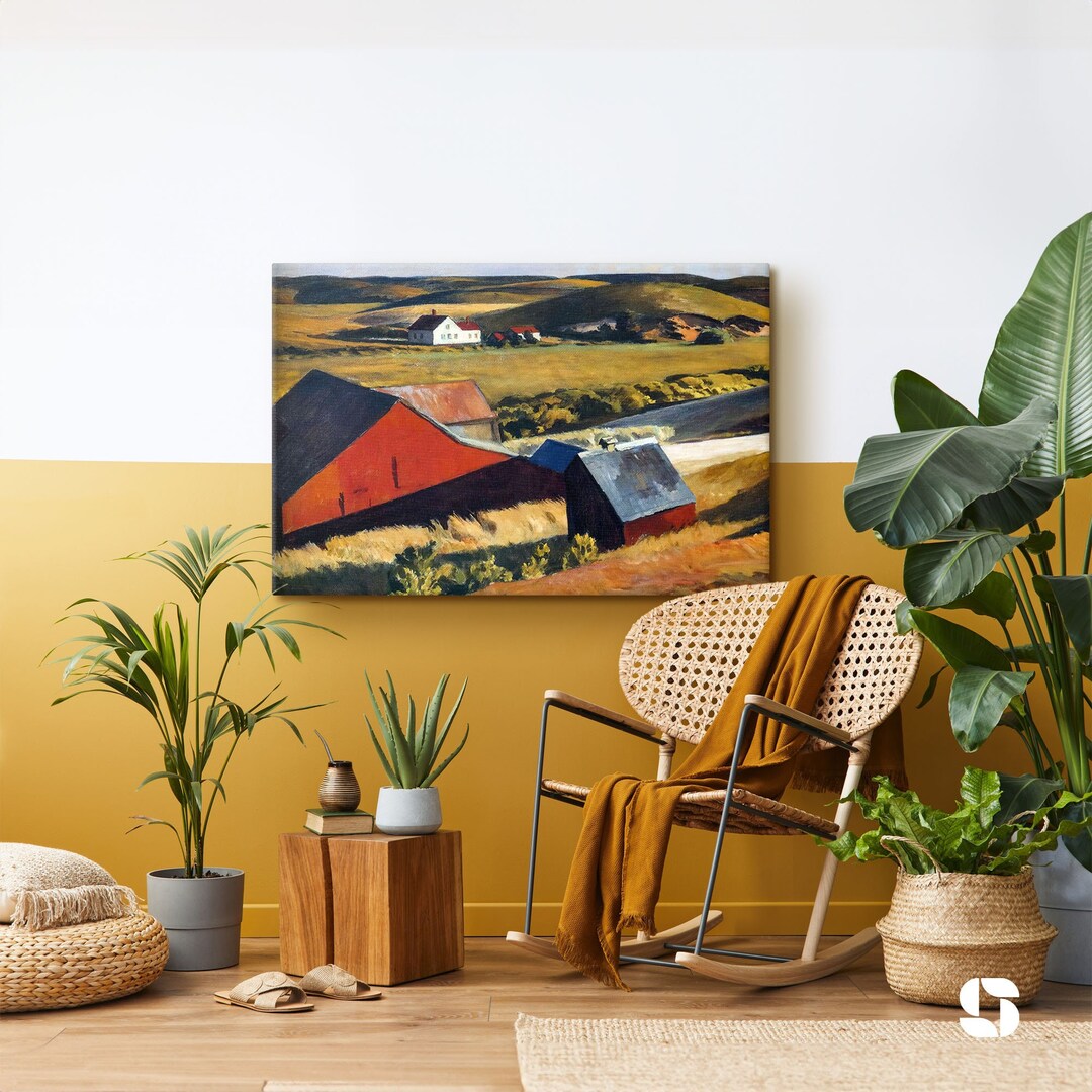 Edward Hopper Prints, Cobbs Barns and Distant Houses by Edward Hopper ...