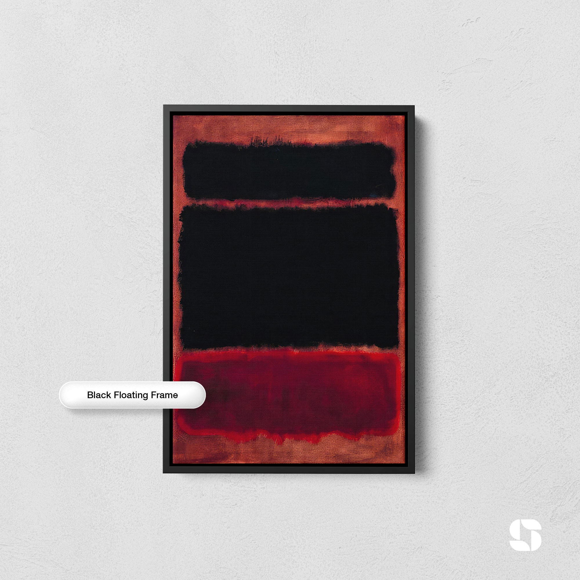 Mark Rothko Black in Deep Red Canvas, Mark Rothko Print, Exhibition ...