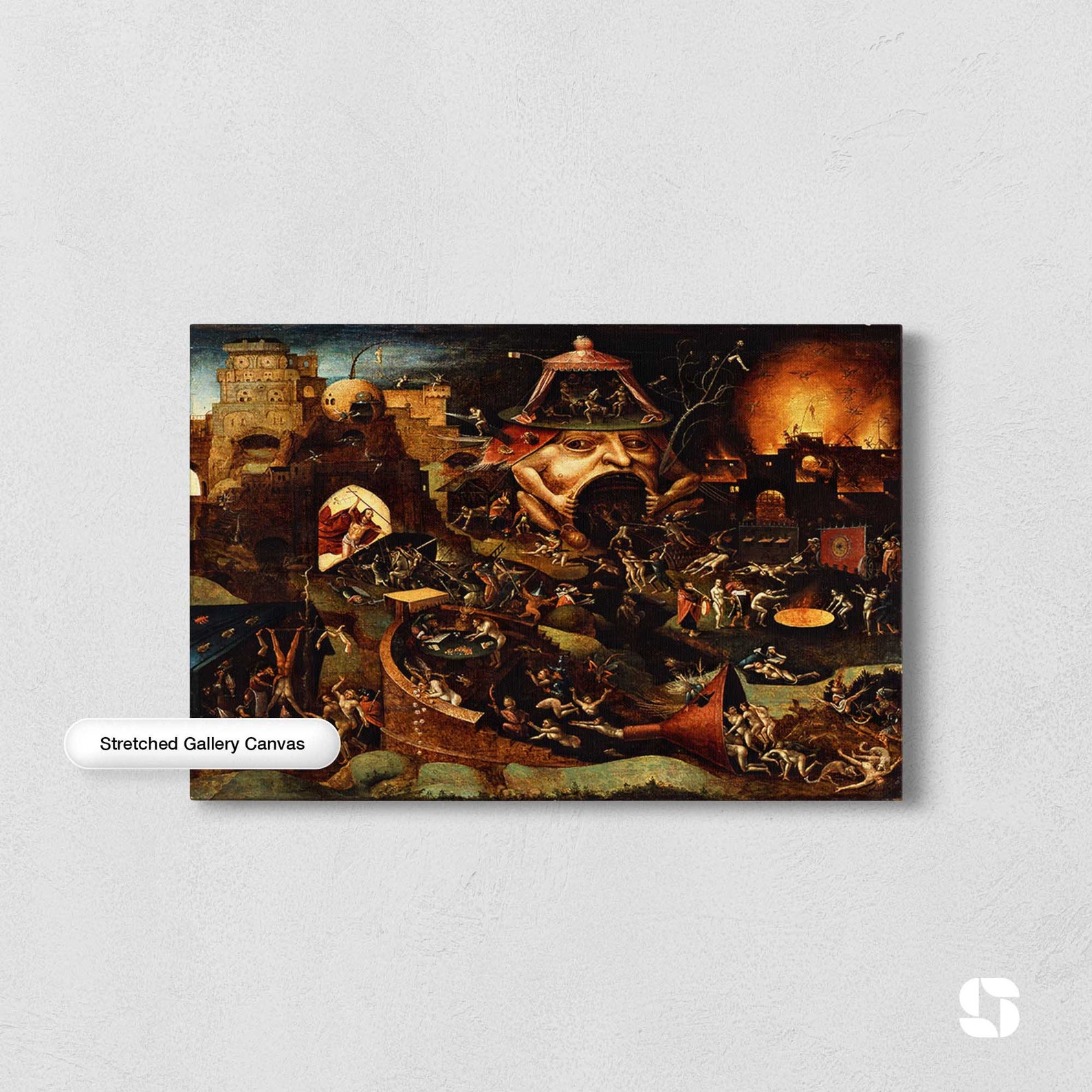 Hieronymus Bosch Christ in Limbo Print, Classic Surreal Wall Art ...