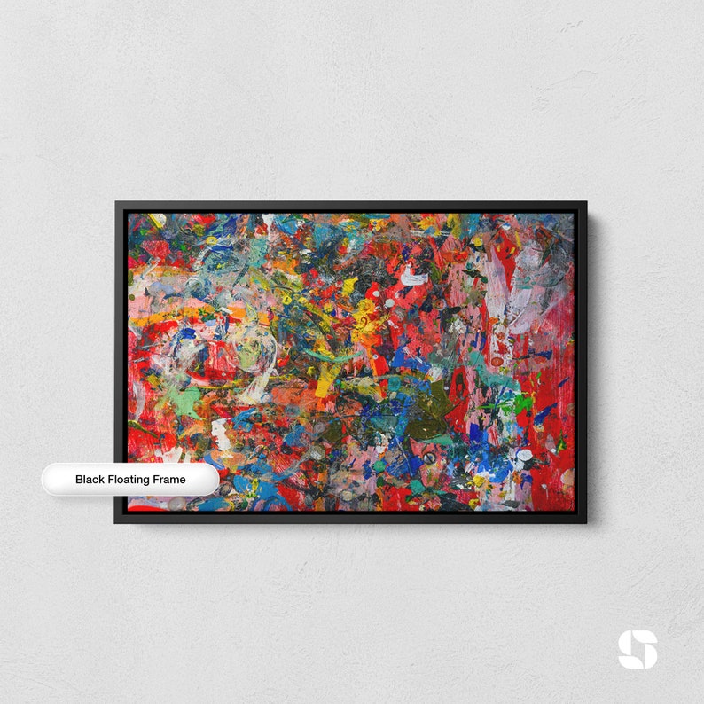 Abstract Colorful Painting Canvas, , Abstract Art, Bright Multicolor ...