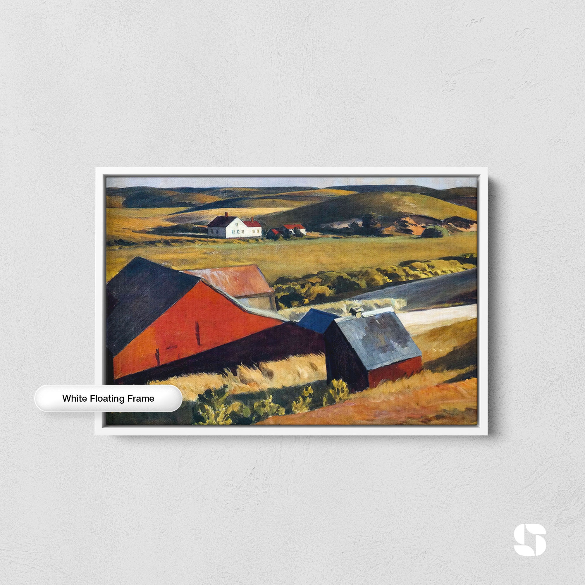 Edward Hopper Prints, Cobbs Barns and Distant Houses by Edward Hopper ...