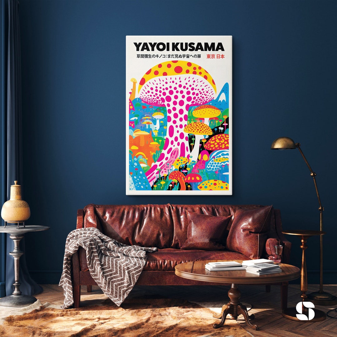 Yayoi Kusama Print, Yayoi Kusama Poster, Abstract Art Canvas, Museum ...