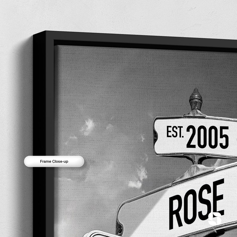 Personalized Name Street Sign Poster, Custom Name Direction Sign Print ...