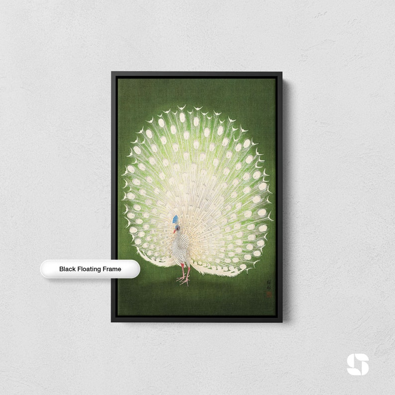Peacock Print, Peacock by Ohara Koson Canvas, Ohara Koson Art Prints ...