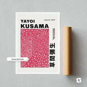Yayoi Kusama Poster, Yayoi Kusama Print, Abstract Art Canvas, Museum ...
