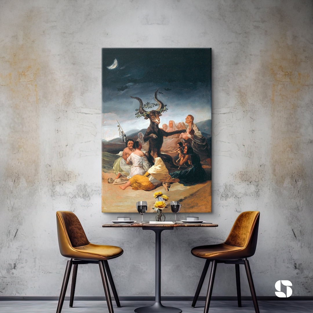 Witches of Sabbath by Francisco Goya Canvas, Francisco Goya Print ...