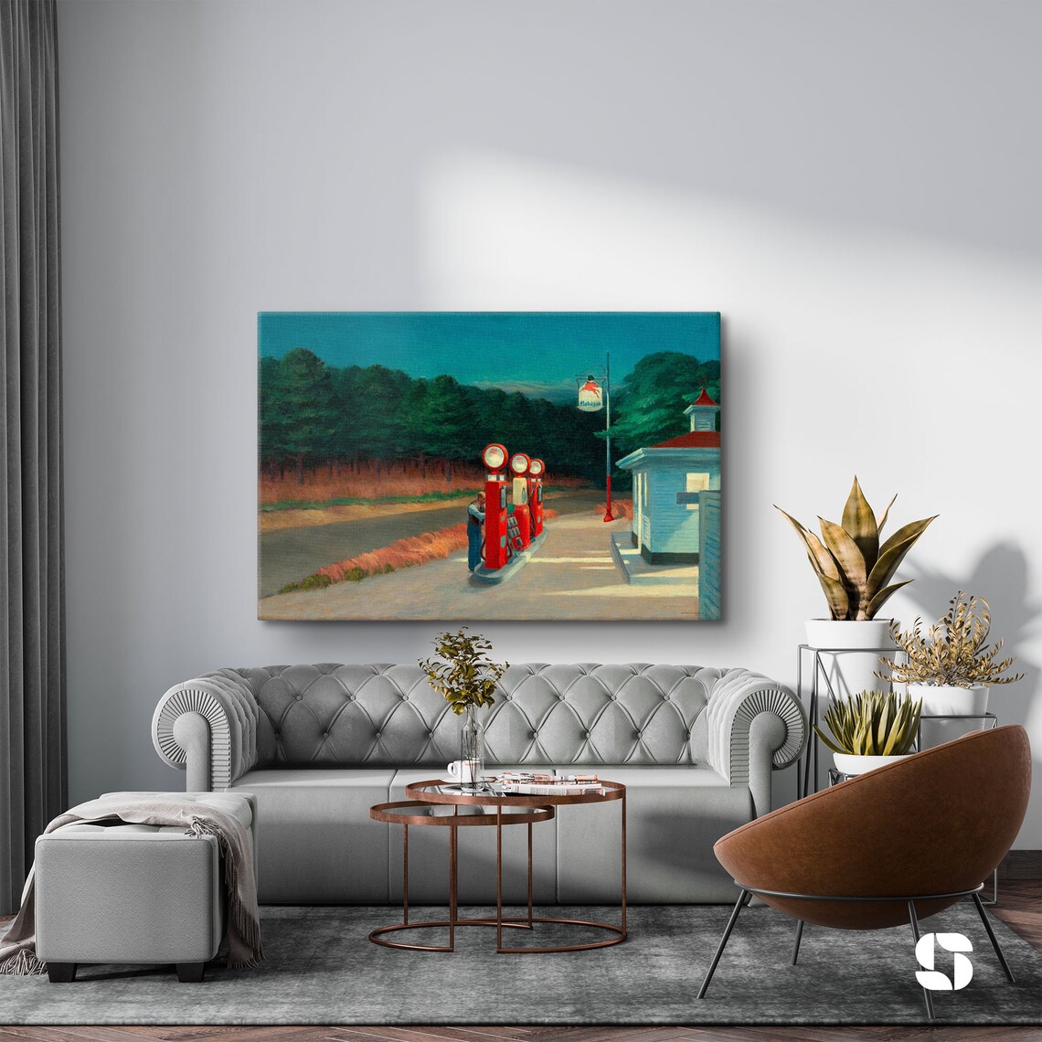 Edward Hopper Prints, Gas by Edward Hopper Painting, Edward Hopper ...