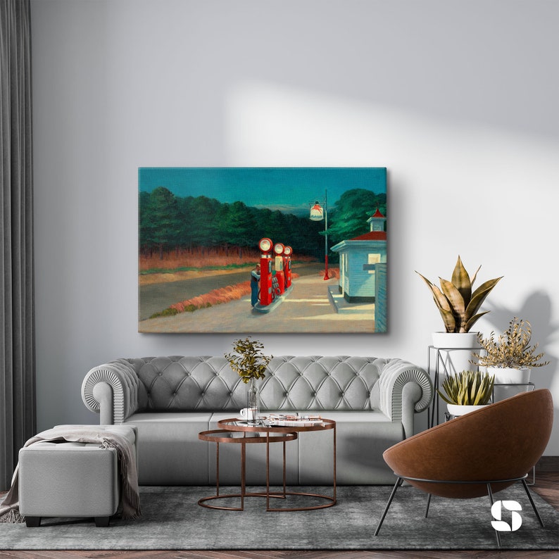 Edward Hopper Prints, Gas by Edward Hopper Painting, Edward Hopper ...