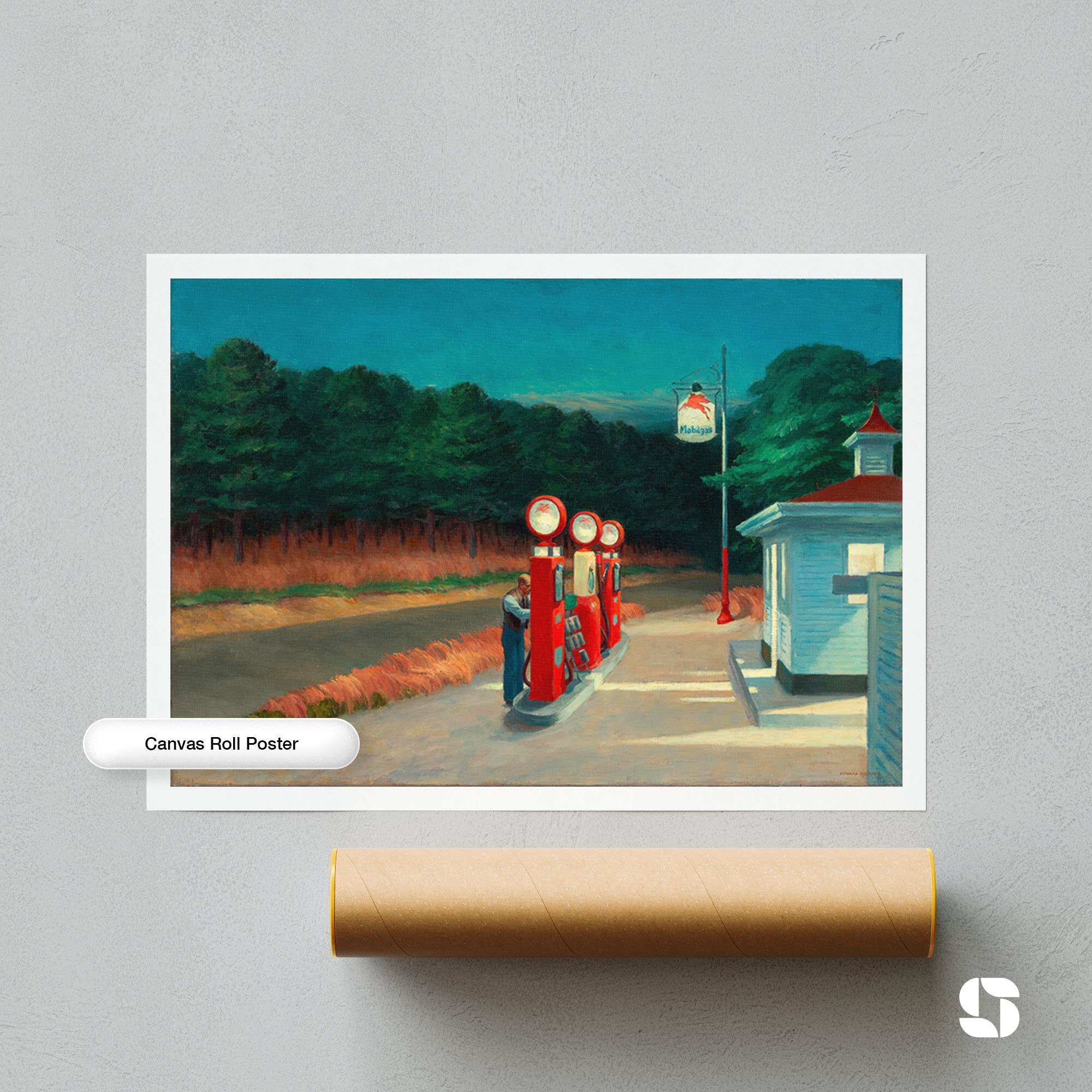 Edward Hopper Prints, Gas by Edward Hopper Painting, Edward Hopper ...