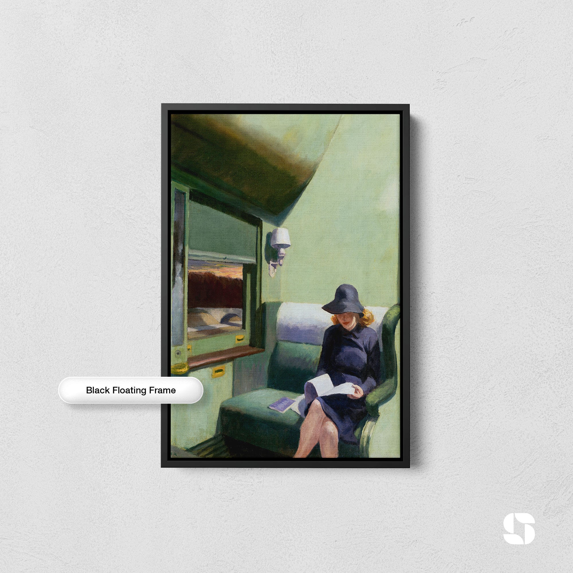 Edward Hopper Print, Compartment C Car by Edward Hopper Painting ...