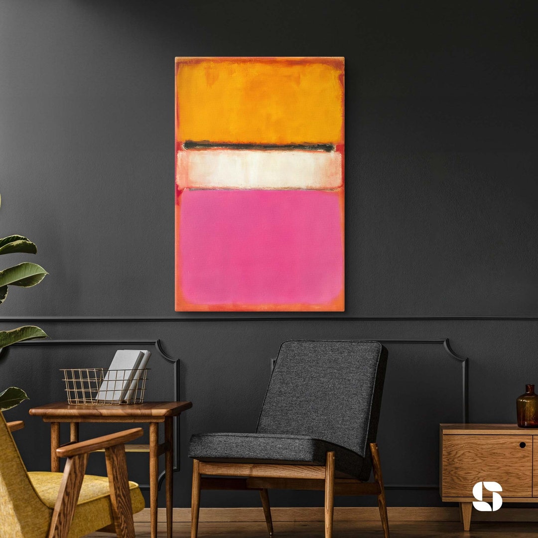 Mark Rothko White Center Canvas, Mark Rothko Print, Exhibition Poster ...