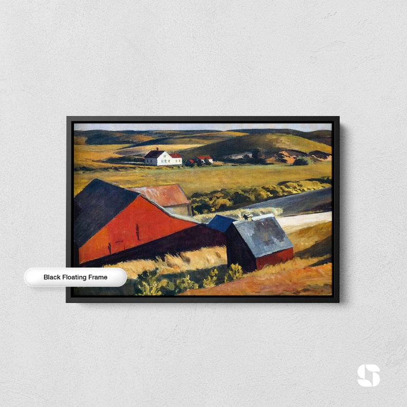 Edward Hopper Prints, Cobbs Barns and Distant Houses by Edward Hopper ...