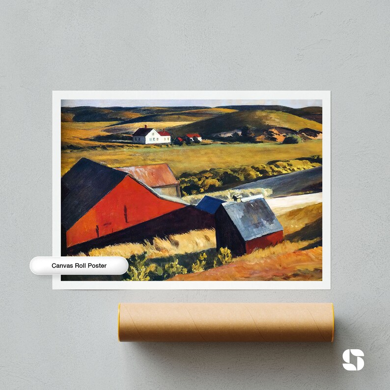 Edward Hopper Prints, Cobbs Barns and Distant Houses by Edward Hopper ...