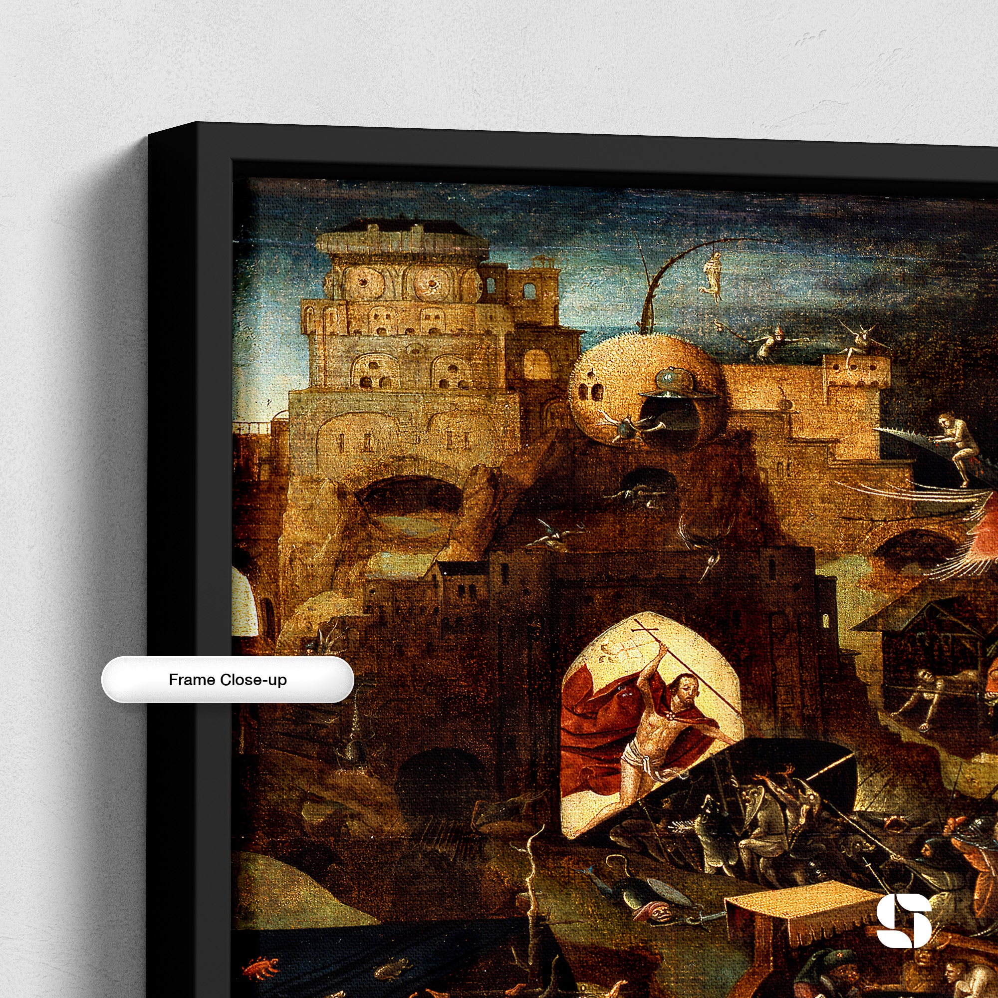 Hieronymus Bosch Christ in Limbo Print, Classic Surreal Wall Art ...