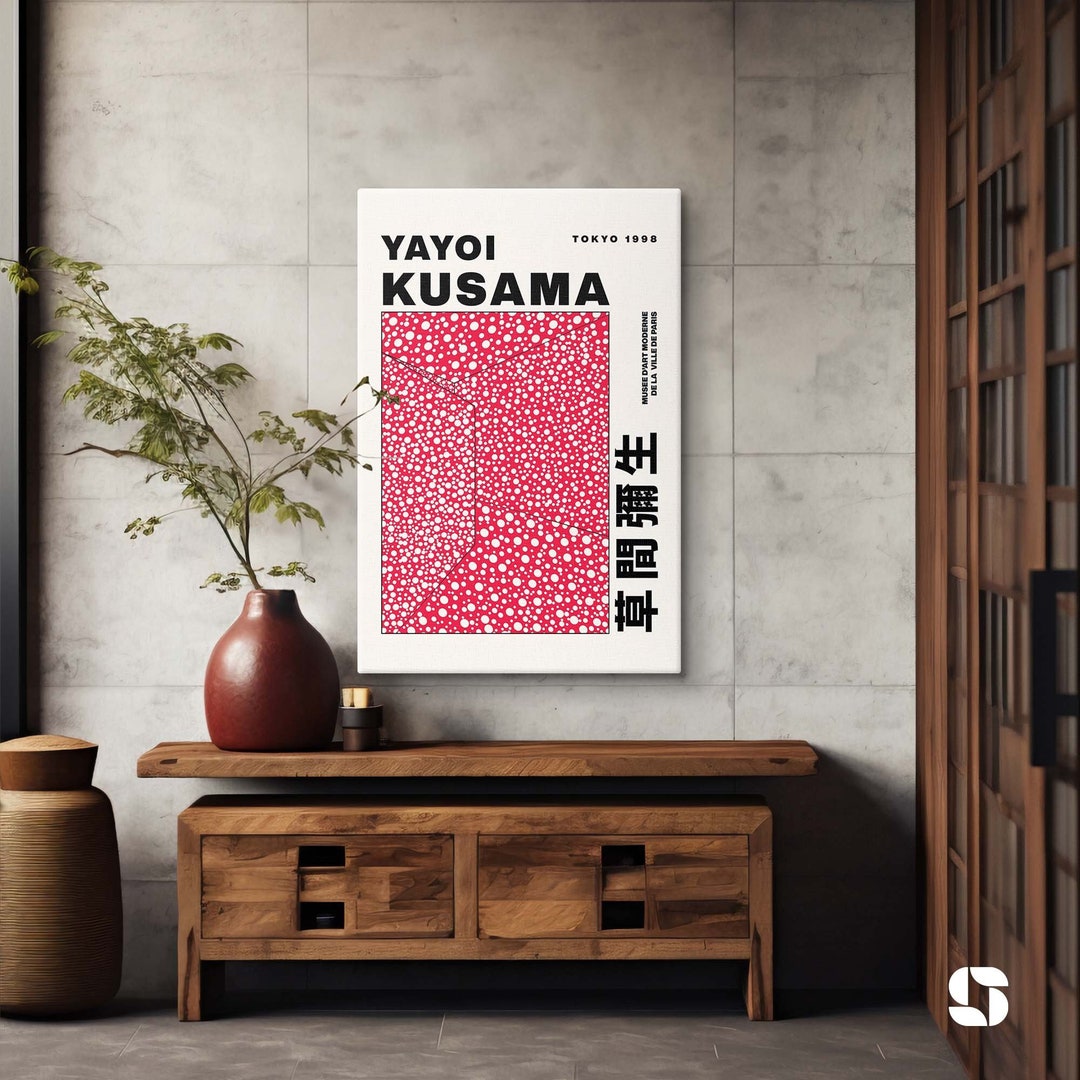 Yayoi Kusama Poster, Yayoi Kusama Print, Abstract Art Canvas, Museum ...