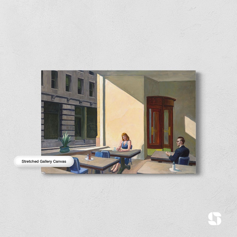 Edward Hopper Prints, Sunlight in a Cafeteria by Edward Hopper Painting ...