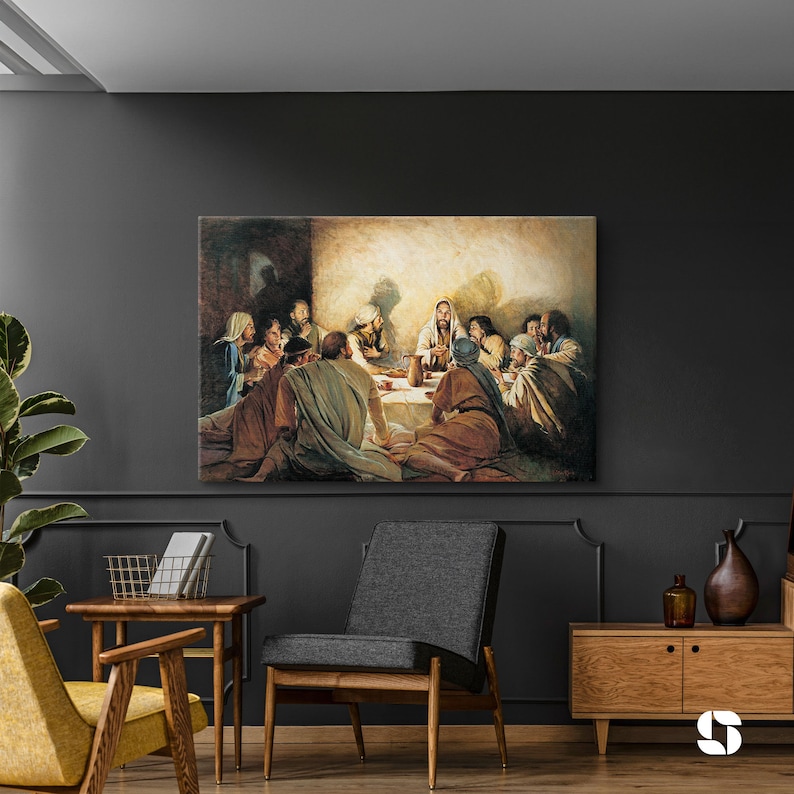 Jesus Last Supper Prints, Jesus Christ Last Supper Canvas, Religious ...