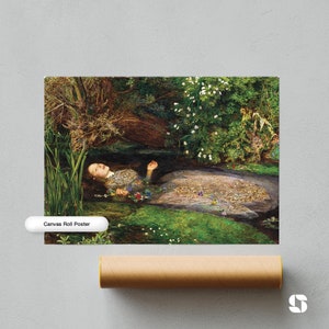 John Everett Millais Ophelia Canvas, Ophelia Print, John Everett ...