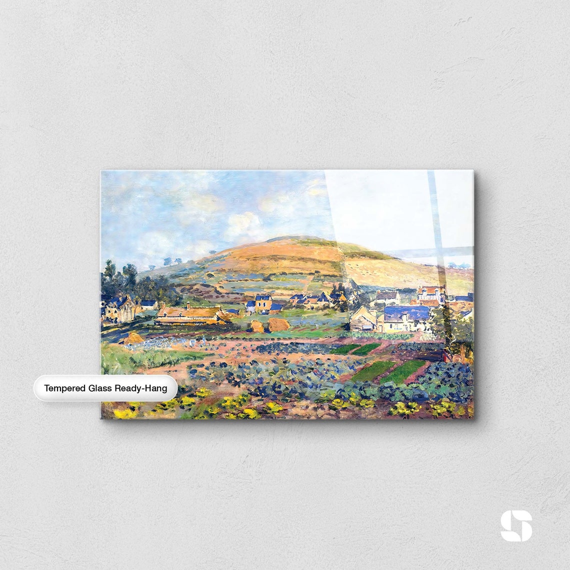 Claude Monet Rouen Mountain at Spring, Claude Monet Print, Exhibition ...