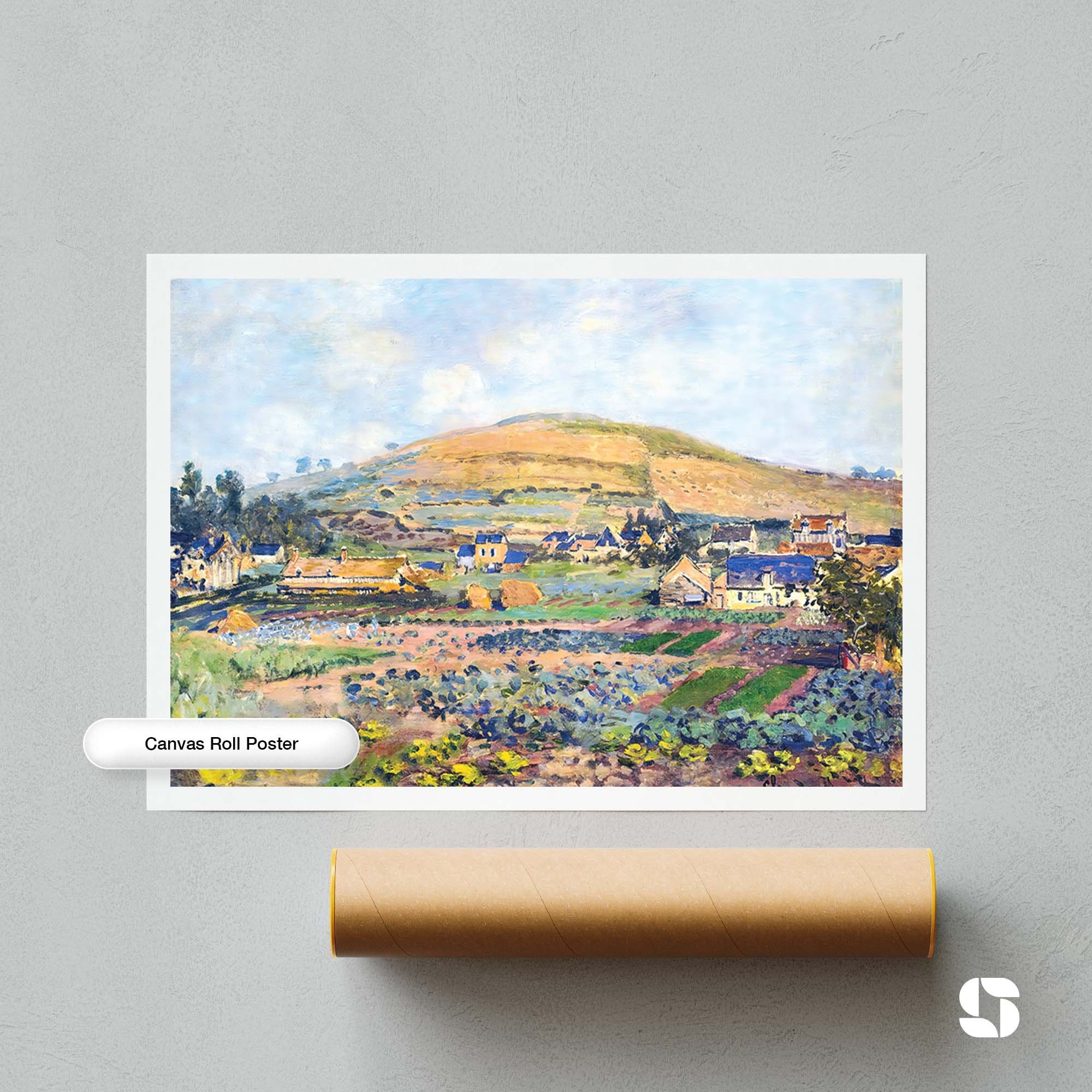 Claude Monet Rouen Mountain at Spring, Claude Monet Print, Exhibition ...