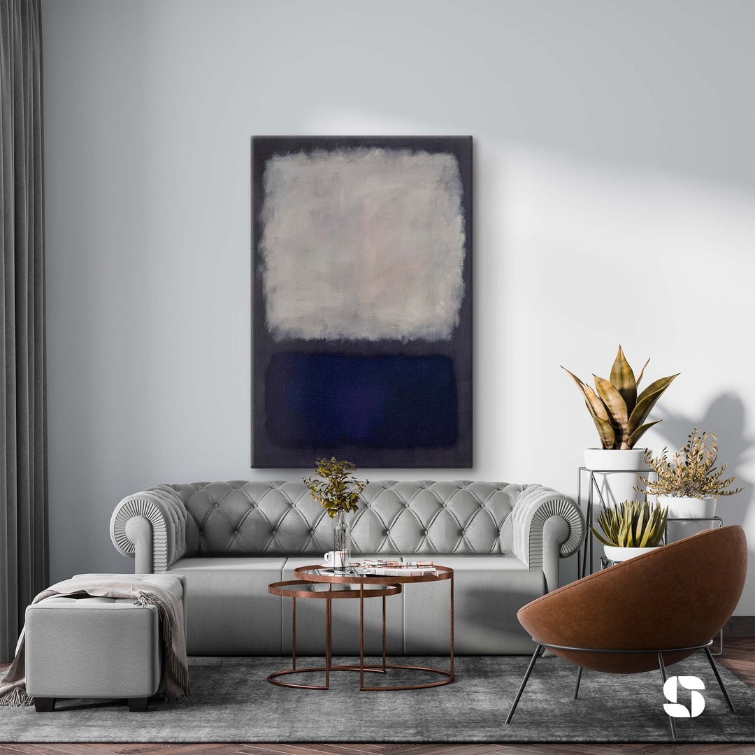 Mark Rothko Blue and Gray Canvas, Mark Rothko Print, Exhibition Poster ...