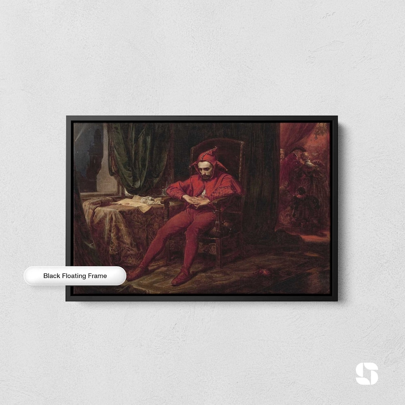 The Sad Jester by Jan Matejko Canvas, Sad Clown Poster, Stanczyk by Jan ...