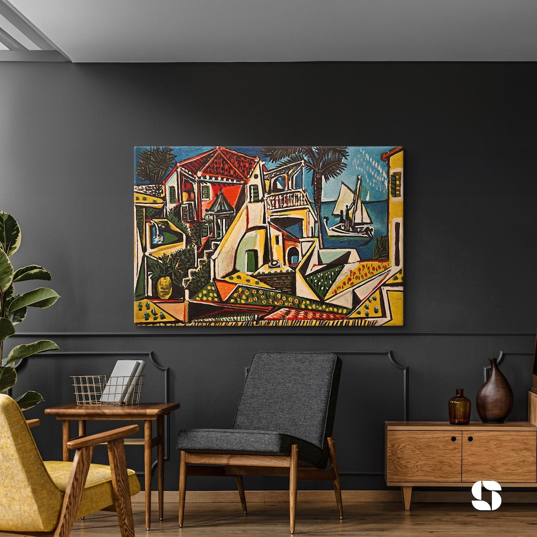 Pablo Picasso Mediterranean Canvas, Picasso Landscape Art Print ...