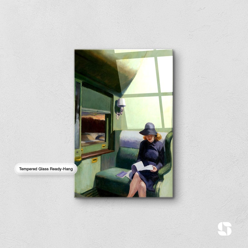 Edward Hopper Print, Compartment C Car by Edward Hopper Painting ...