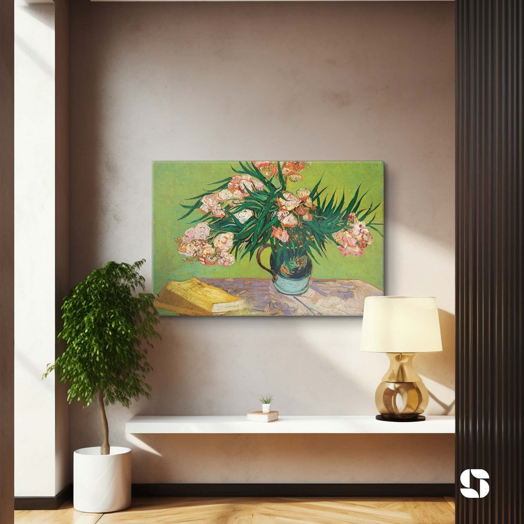 Van Gogh Print, Oleanders by Vincent Van Gogh Poster, Exhibition Canvas ...