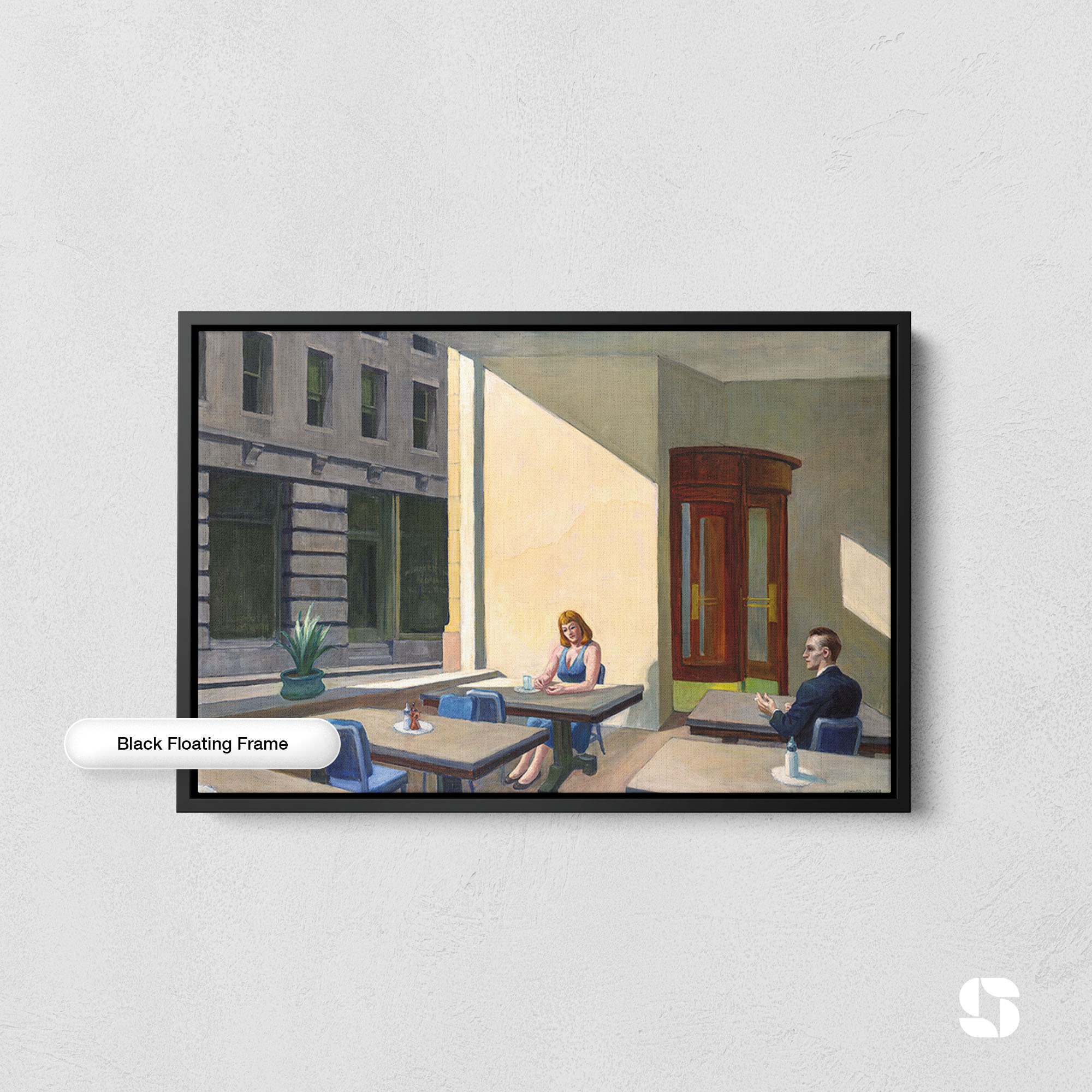 Edward Hopper Prints, Sunlight in a Cafeteria by Edward Hopper Painting ...