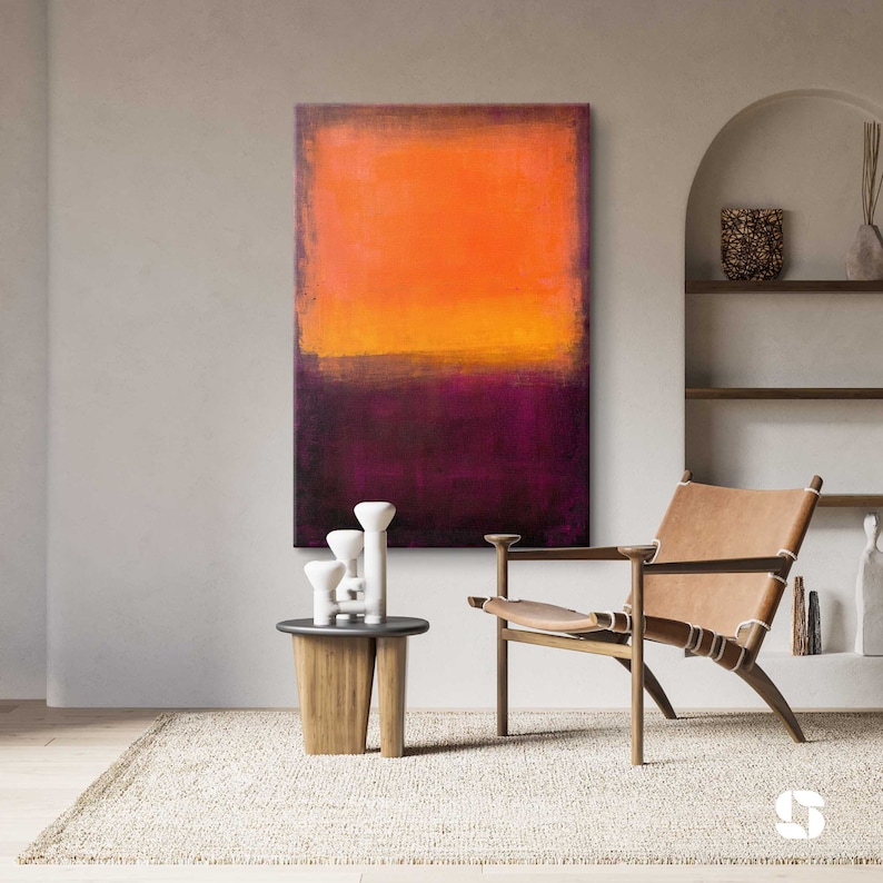 Mark Rothko Red Over Violet Print, Rothko Wall Art, Modern Art ...
