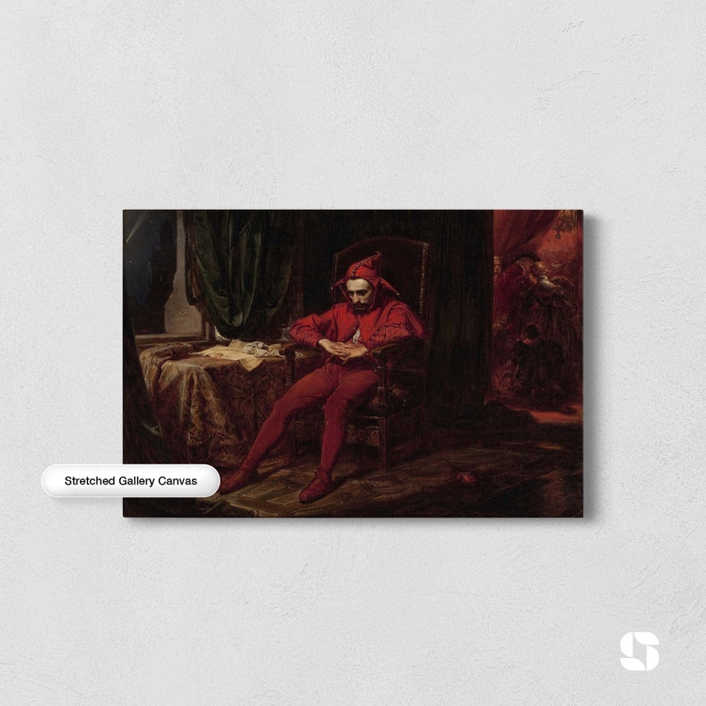 The Sad Jester by Jan Matejko Canvas, Sad Clown Poster, Stanczyk by Jan ...