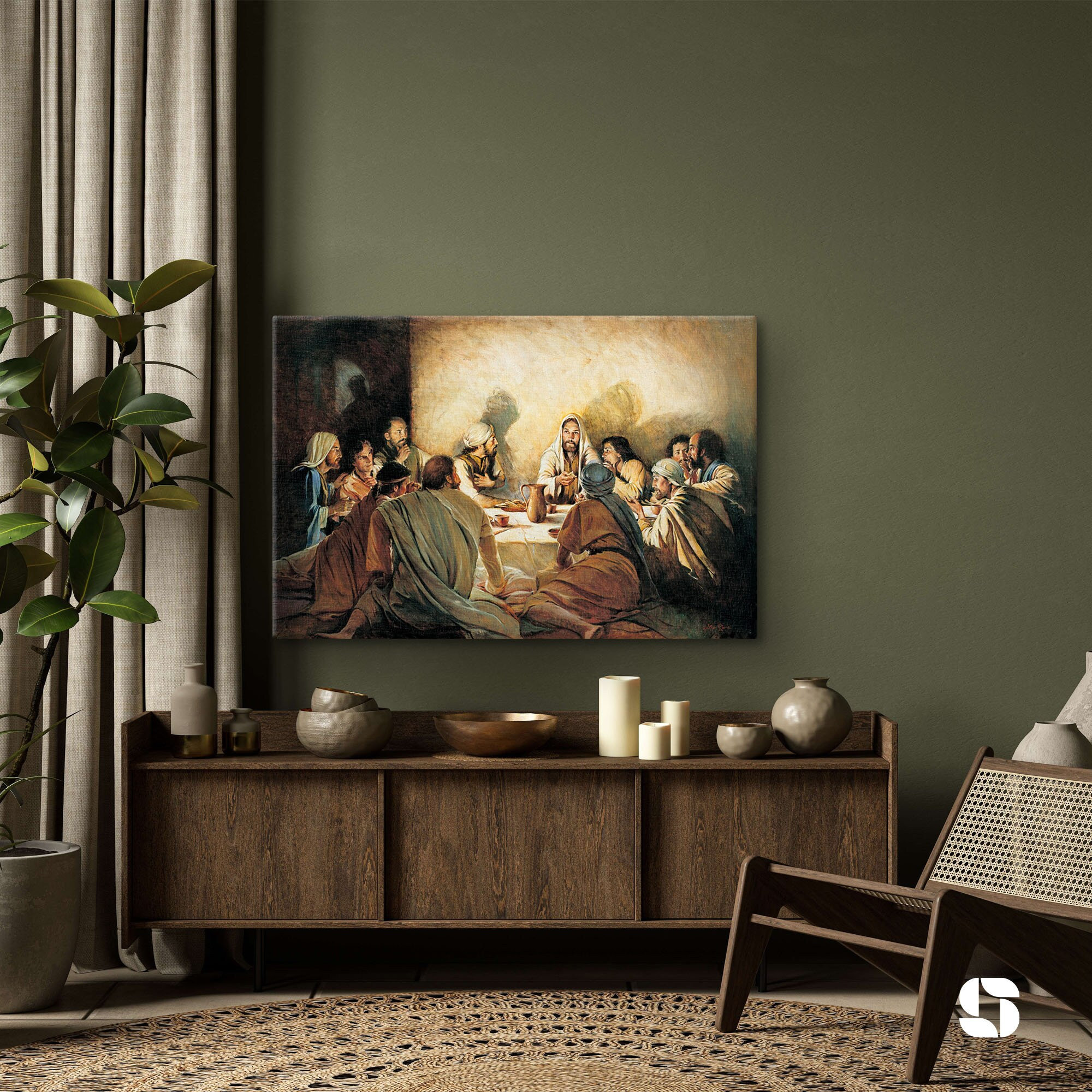 Jesus Last Supper Prints, Jesus Christ Last Supper Canvas, Religious ...