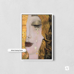 Gustav Klimt Freyas Tears Canvas, Gustav Klimt Print, the Golden Tears ...