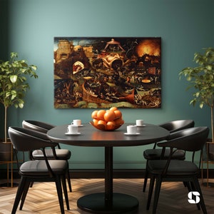 Hieronymus Bosch Christ in Limbo Print, Classic Surreal Wall Art ...