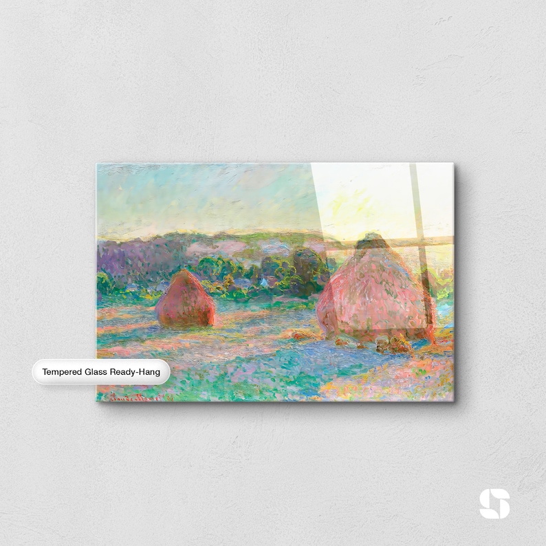 Claude Monet Stacks of Wheat, Claude Monet Print, Exhibition Poster ...