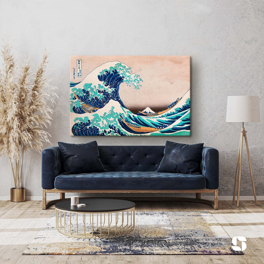 The Great Wave off Kanagawa Print, Katsushika Print, Hokusai Artwork ...